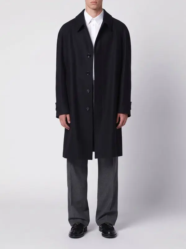 LARDINI Single-breasted Coat In Wool And Cashmere With Button Closure