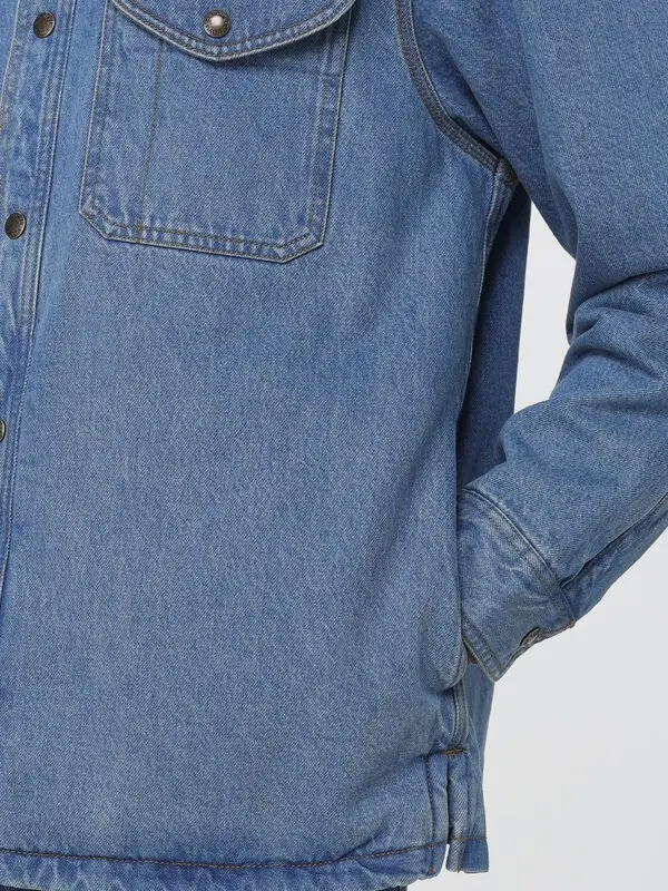 Filson Cotton Denim Shirt Jacket With Patch Pockets
