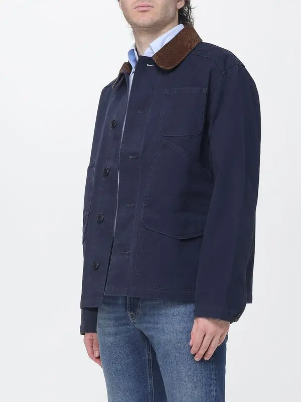 Filson Lightweight Cotton Jacket With Corduroy Collar And Logo