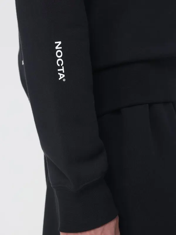 Nike Crewneck Cotton-blend Sweatshirt With Embroidered Swoosh Logo