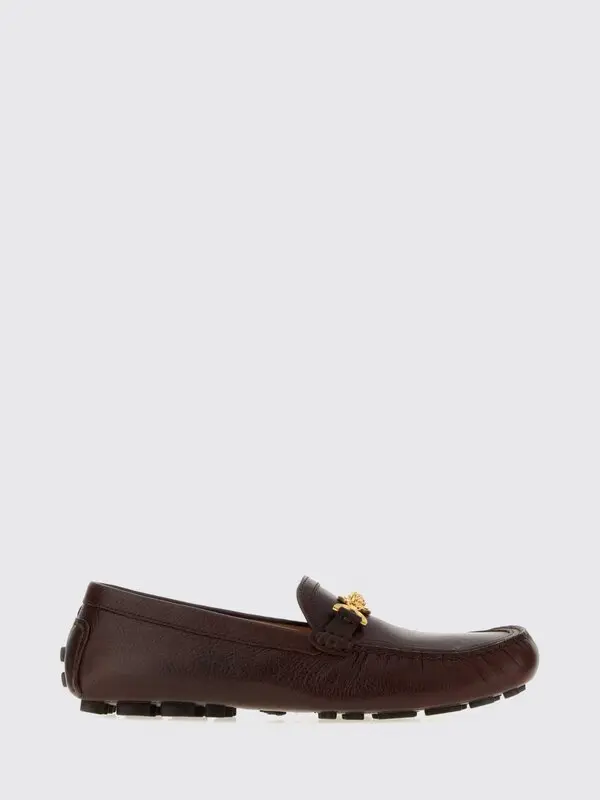Versace Calfskin Driver Loafers With Medusa Plaque