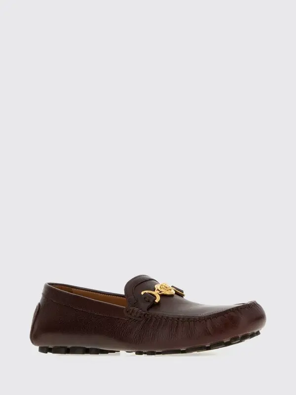 Versace Calfskin Driver Loafers With Medusa Plaque