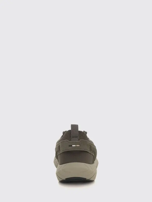 BOSS Motion Knit And Suede Sneakers With Rubber Sole - Green
