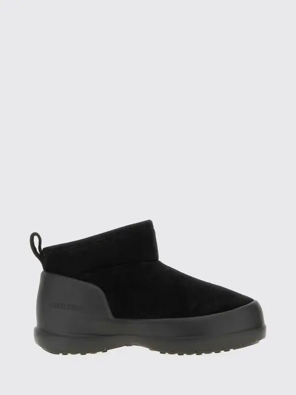 Moon Boot Mezzaluna Suede Snow Boots With Shearling Lining
