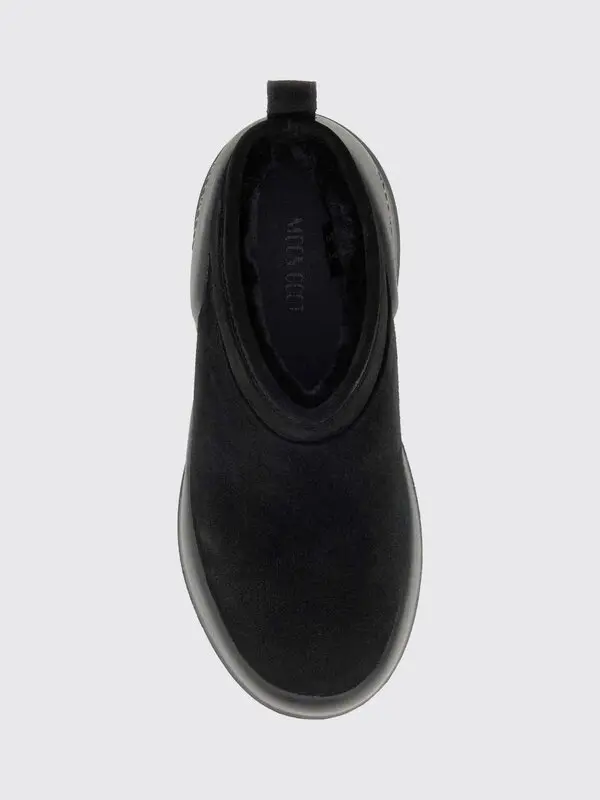 Moon Boot Mezzaluna Suede Snow Boots With Shearling Lining