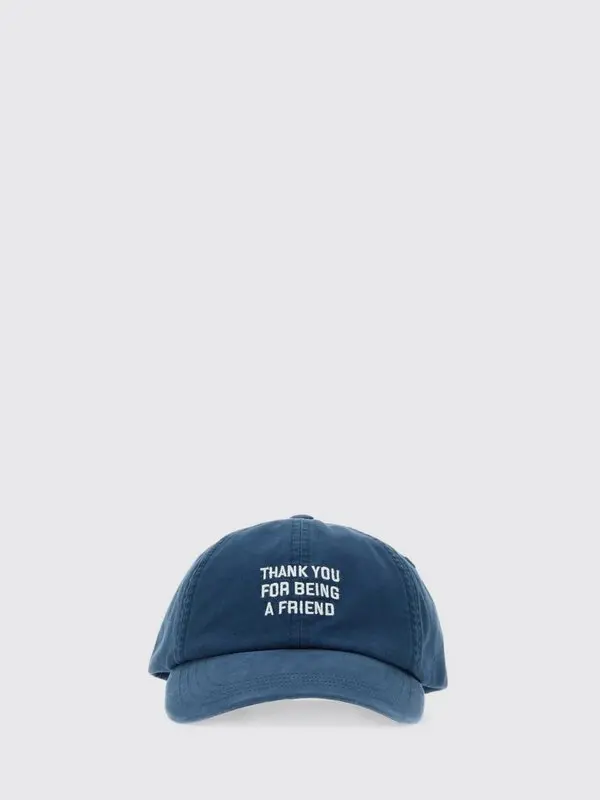 AMI Paris Slogan Print Cotton Baseball Cap With Adjustable Strap