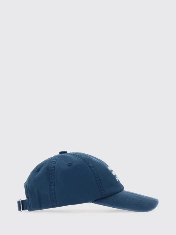 AMI Paris Slogan Print Cotton Baseball Cap With Adjustable Strap