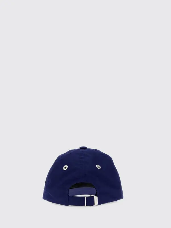 AMI Paris Contrast Logo Cotton Blend Baseball Cap - Blue
