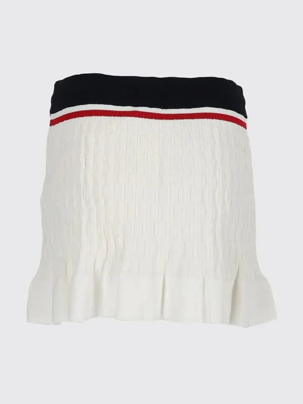 Casablanca Striped Wool Knit Slim Fit Mini Skirt
