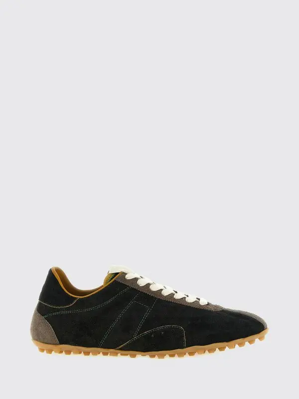 MAISON MARGIELA Sprinters Low-top Sneakers In Leather And Suede With A Bi Abstract Design