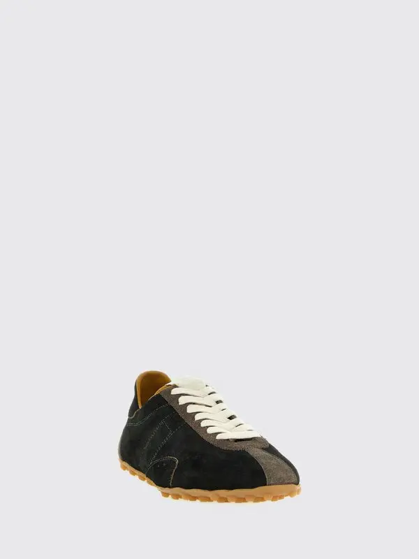 MAISON MARGIELA Sprinters Low-top Sneakers In Leather And Suede With A Bi Abstract Design