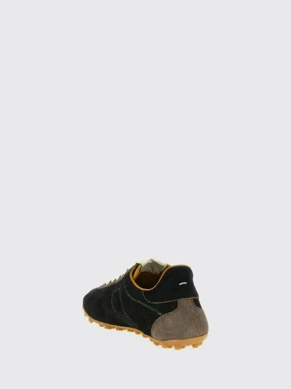 MAISON MARGIELA Sprinters Low-top Sneakers In Leather And Suede With A Bi Abstract Design