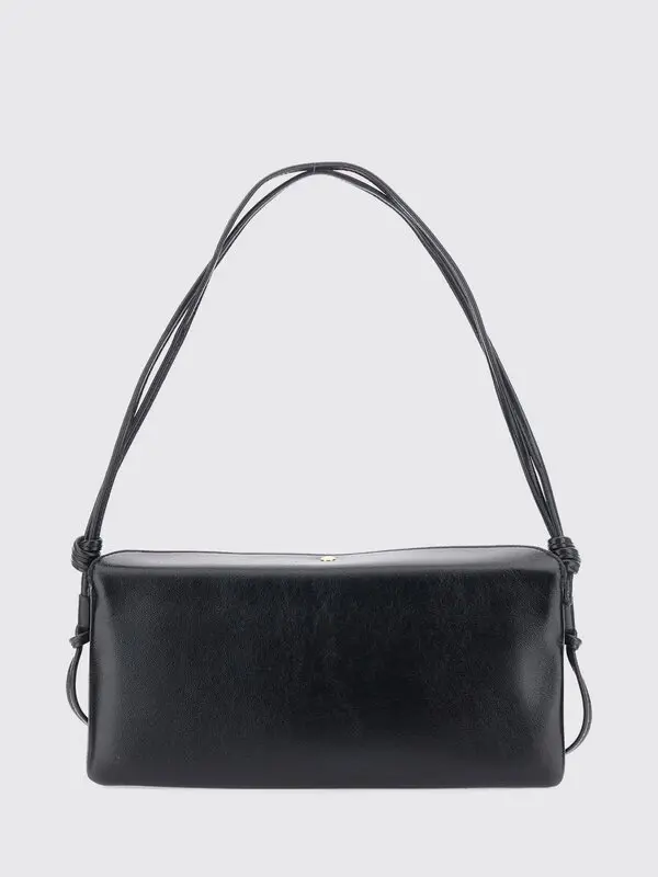Celine Trio Shoulder Bag In Smooth Lambskin With A Snap Closure And Laminated Logo