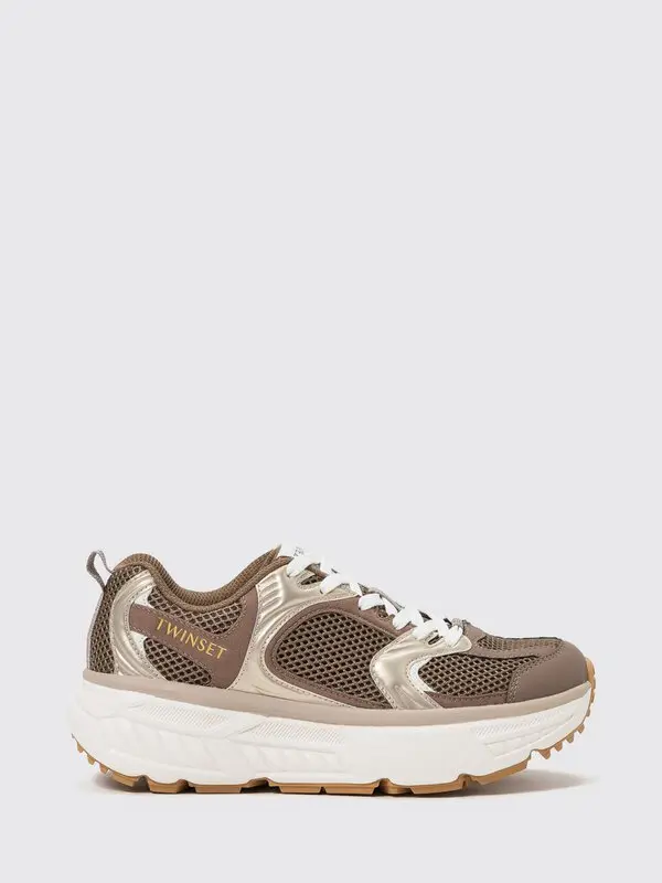 TWINSET Fessura X Technical Mesh Sneakers With Lug Sole