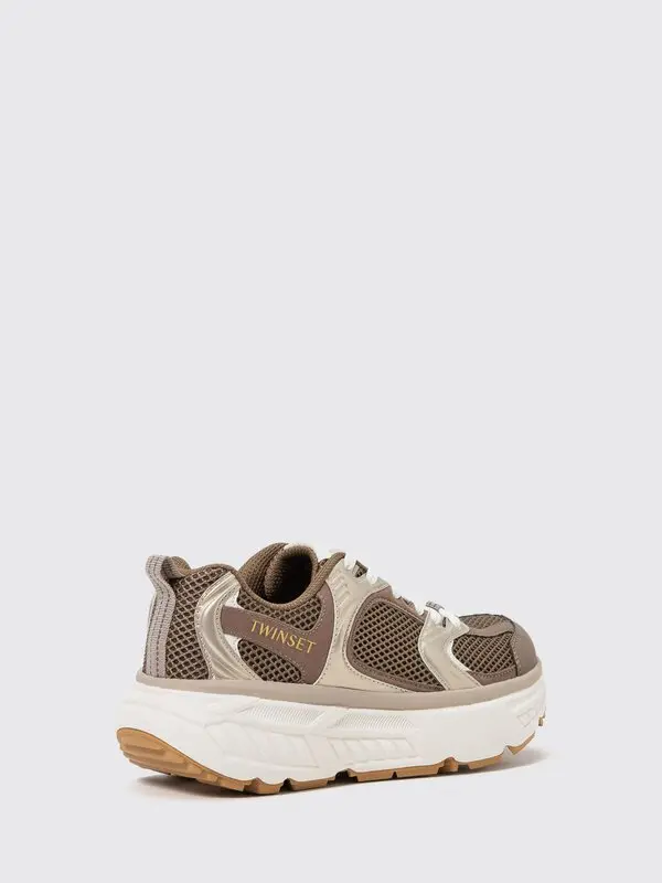 TWINSET Fessura X Technical Mesh Sneakers With Lug Sole
