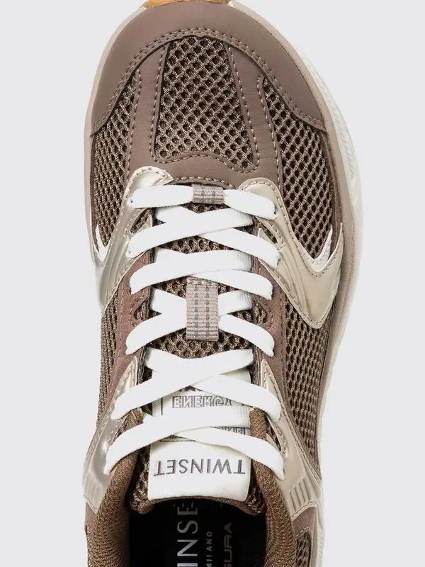 TWINSET Fessura X Technical Mesh Sneakers With Lug Sole