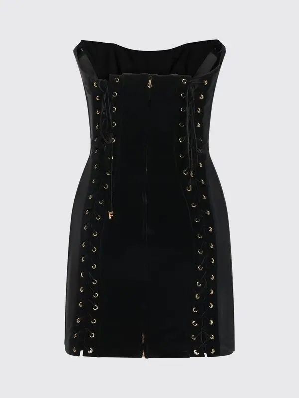 Elisabetta Franchi Off-the-shoulder Crêpe Bustier Mini Dress