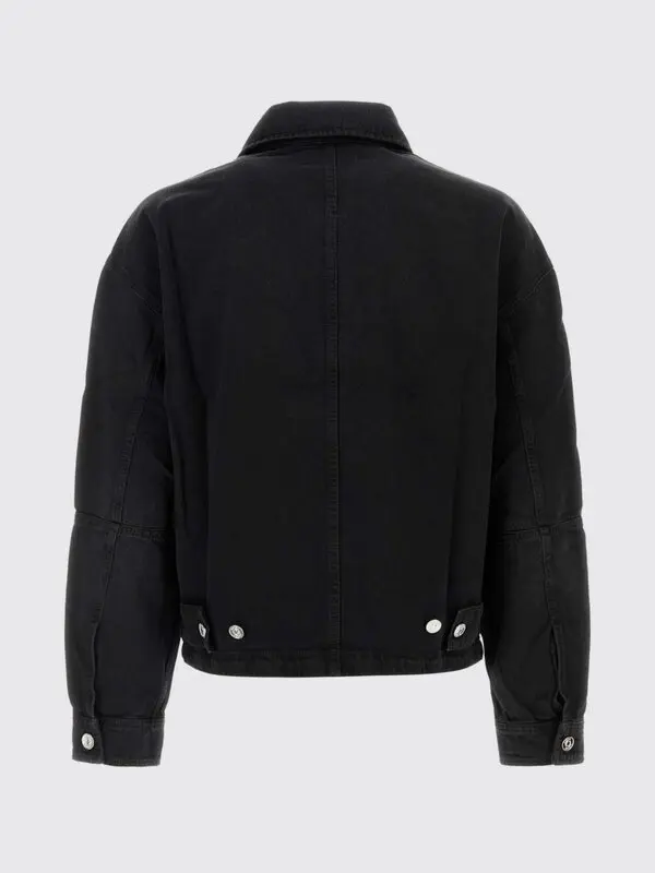 Amiri Cotton Denim Jacket With Zip Closure