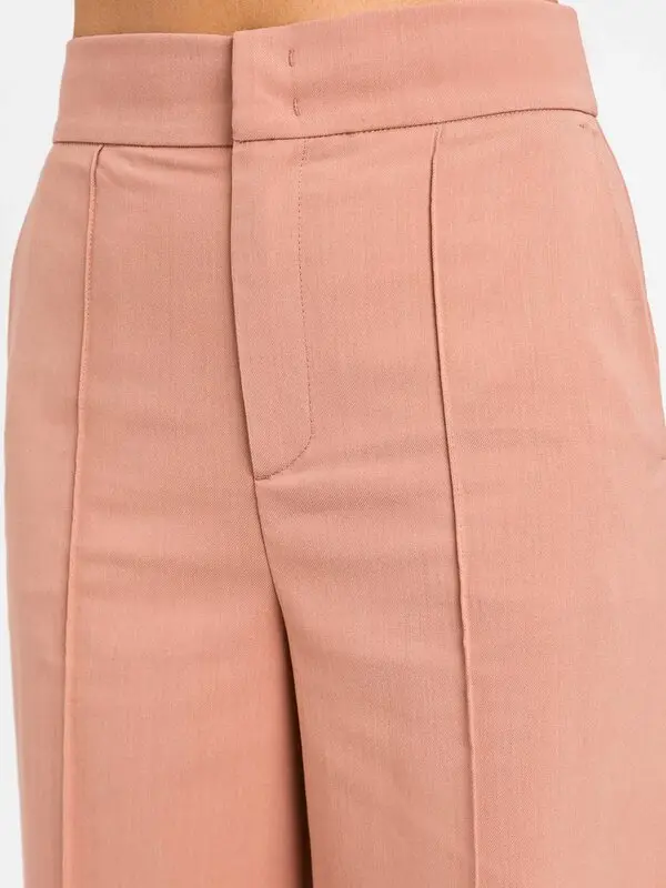 TWINSET High-waisted Palazzo Trousers In Viscose Blend