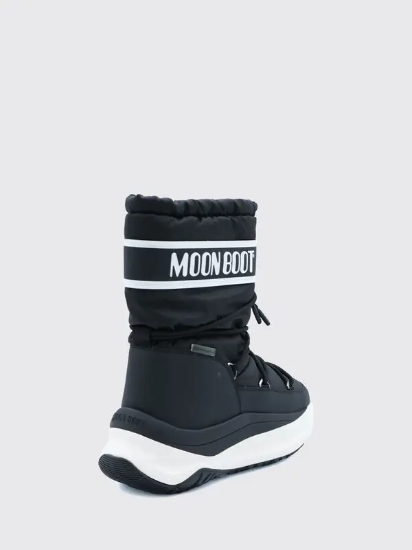 Moon Boot Low Nylon Snow Boots With Logo And Chunky Sole