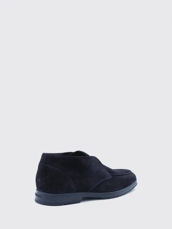 DOUCAL'S Suede Chukka Boots With Raised Apron - Blue