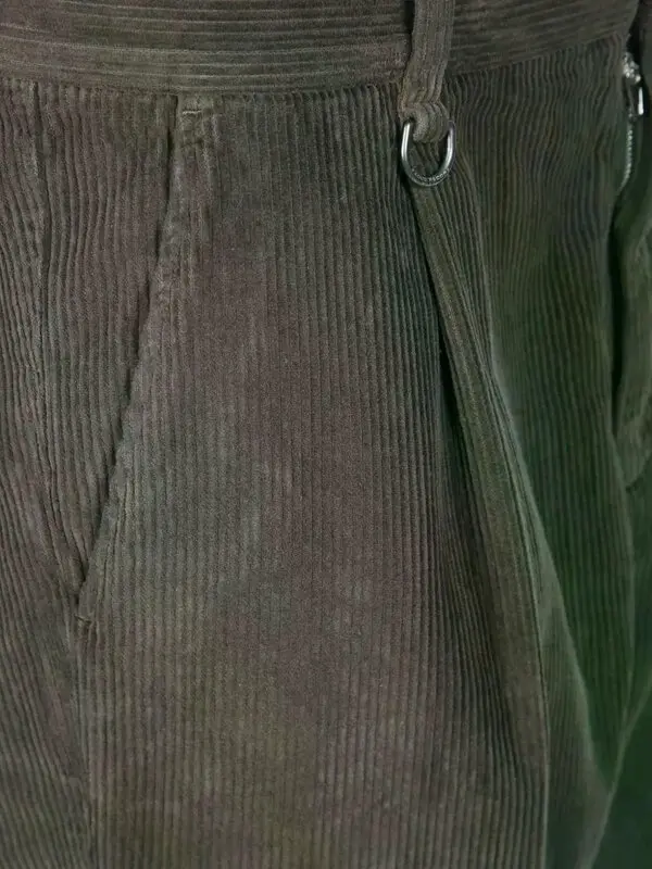 PAOLO PECORA Corduroy Pleated Trousers