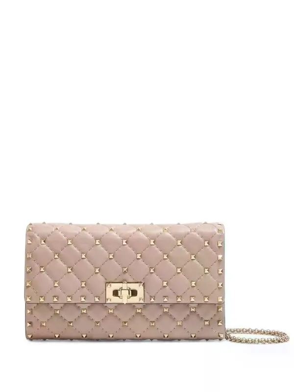 Valentino Garavani Rockstud Spike Nappa Leather Cross Body Clutch Bag