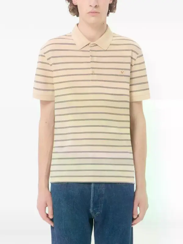 Valentino Garavani Striped Polo Shirt