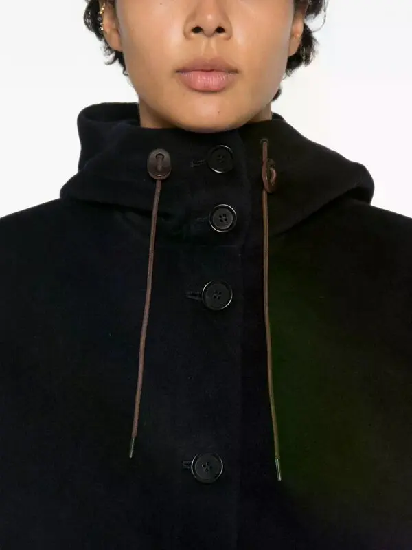 Aspesi Hooded Button-up Coat