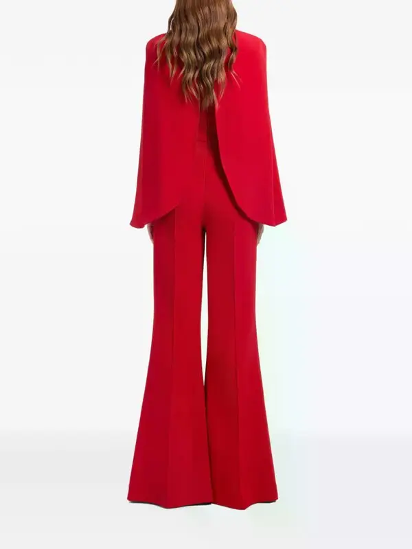 Elie Saab Cape-style Crystal-embellished Jumpsuit