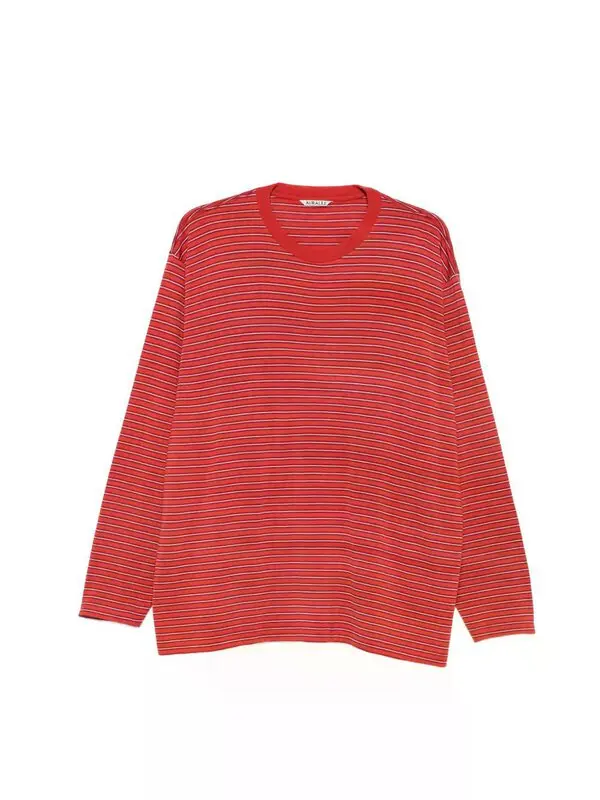 Auralee Striped Long-sleeve T-shirt