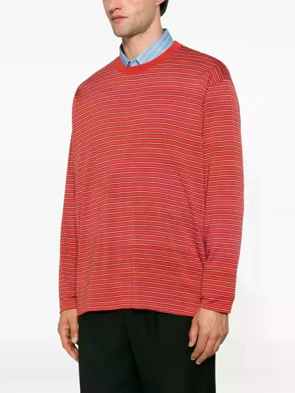 Auralee Striped Long-sleeve T-shirt