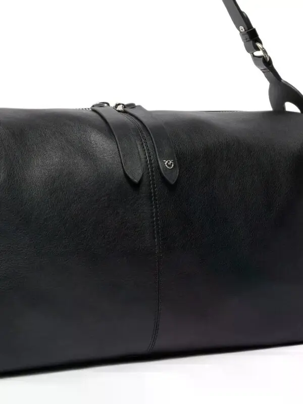 Pinko Keeper Bag Large Shoulder Bag In New Biker Leather