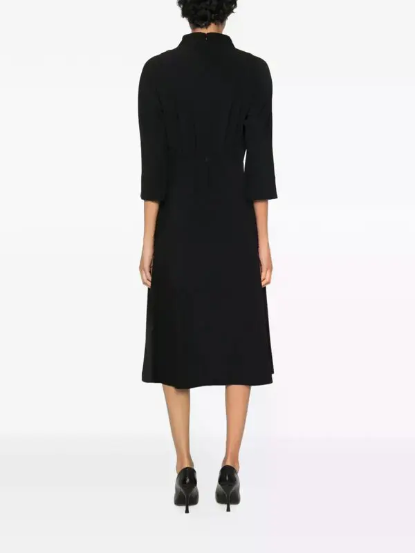 Liviana Conti Pleated High-neck Dress