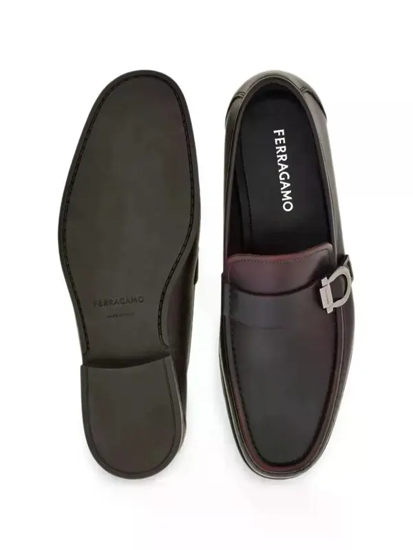FERRAGAMO Caspian Gancini-detail Loafers