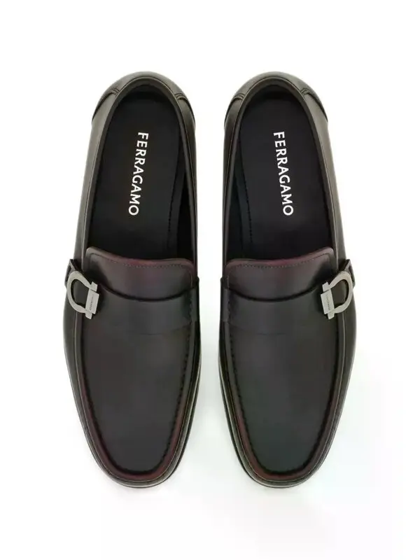 FERRAGAMO Caspian Gancini-detail Loafers