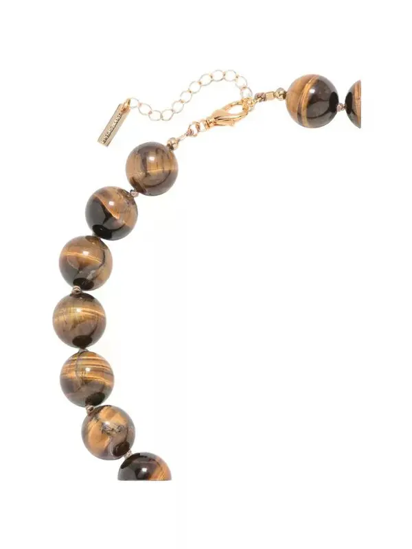 JENNIFER BEHR Louisa Tiger's Eye Necklace - Brown