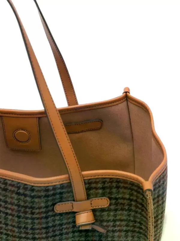 GIANNI CHIARINI Large Marcella Houndstooth-pattern Tote Bag