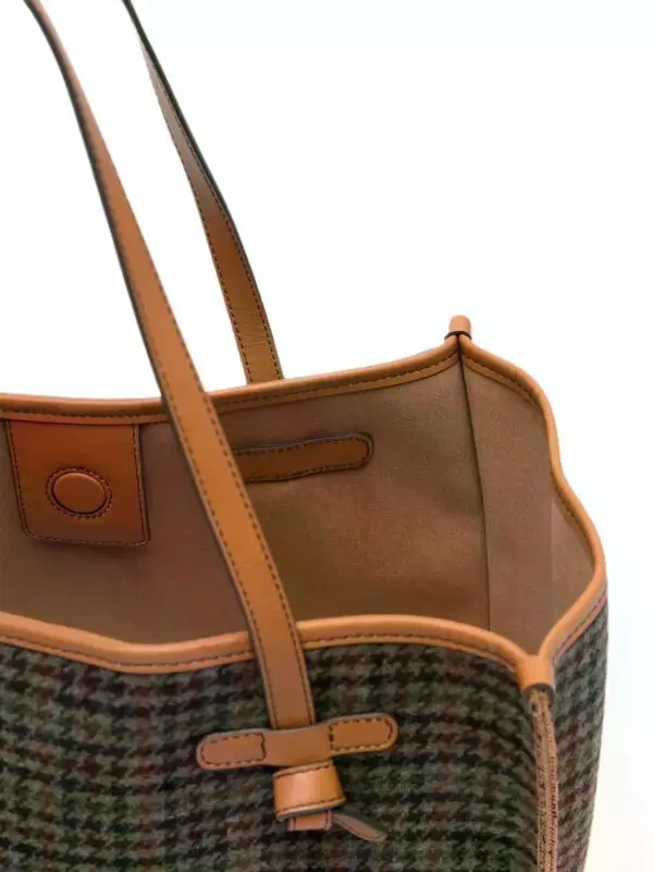 GIANNI CHIARINI Large Marcella Houndstooth-pattern Tote Bag