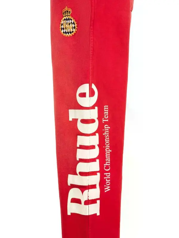 Rhude Desert Racing Script Track Pants