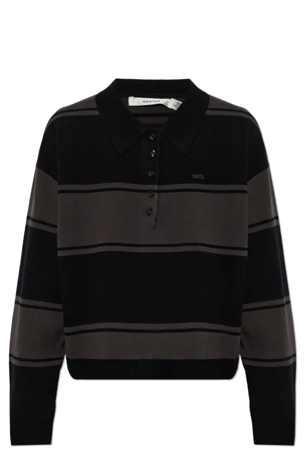 GESTUZ Gzsilda Knit Polo Sweater