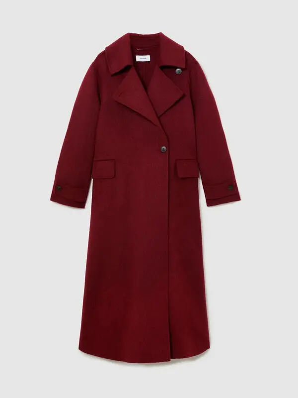 REISS Alara Wool-blend Blindseam Long Coat