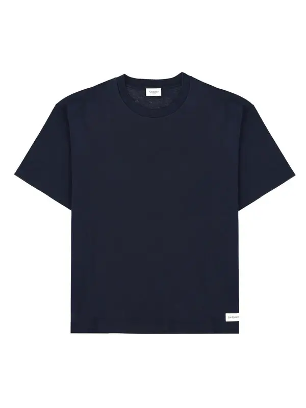 Saint Laurent T-shirt Con Patch Logo