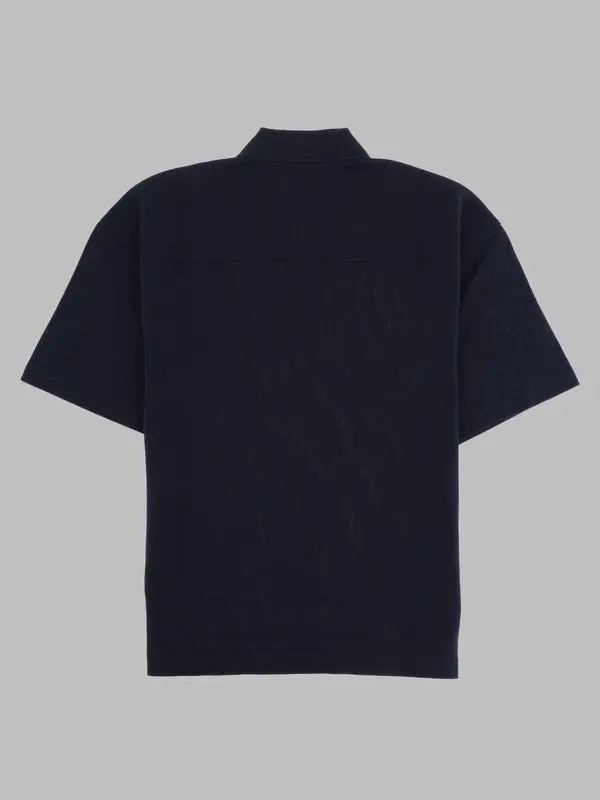 Saint Laurent Polo Cassandre In Piqué Di Cotone
