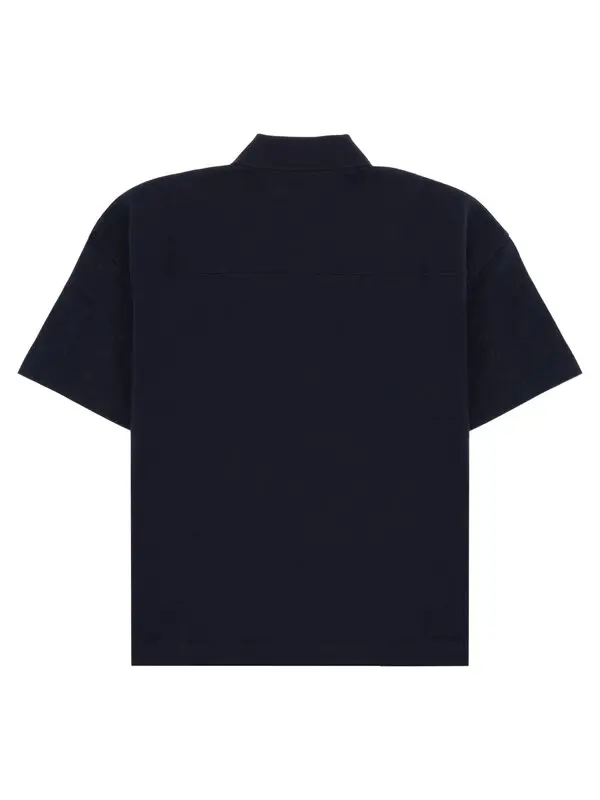 Saint Laurent Polo Cassandre In Piqué Di Cotone