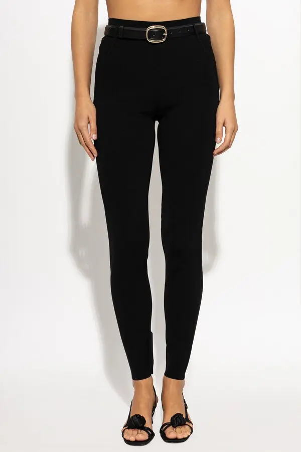 SELF-PORTRAIT Leggings With Belt