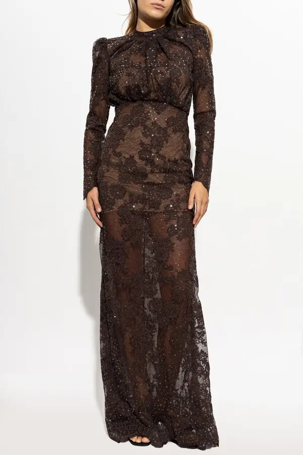SELF-PORTRAIT Sequin Maxi Dress