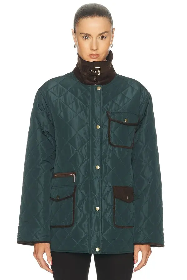 SEROYA Liana Coat In Green