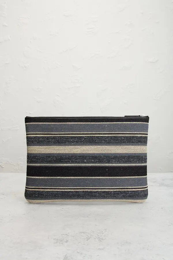 Chanel Deauville Clutch In Blue