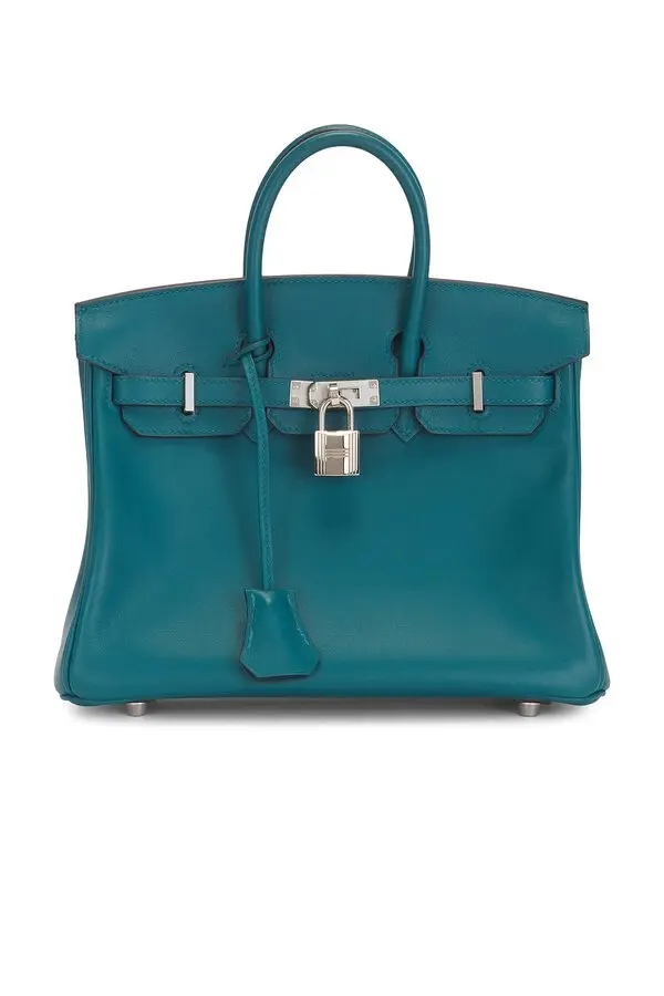 Hermès Swift Birkin 25 Handbag In Teal